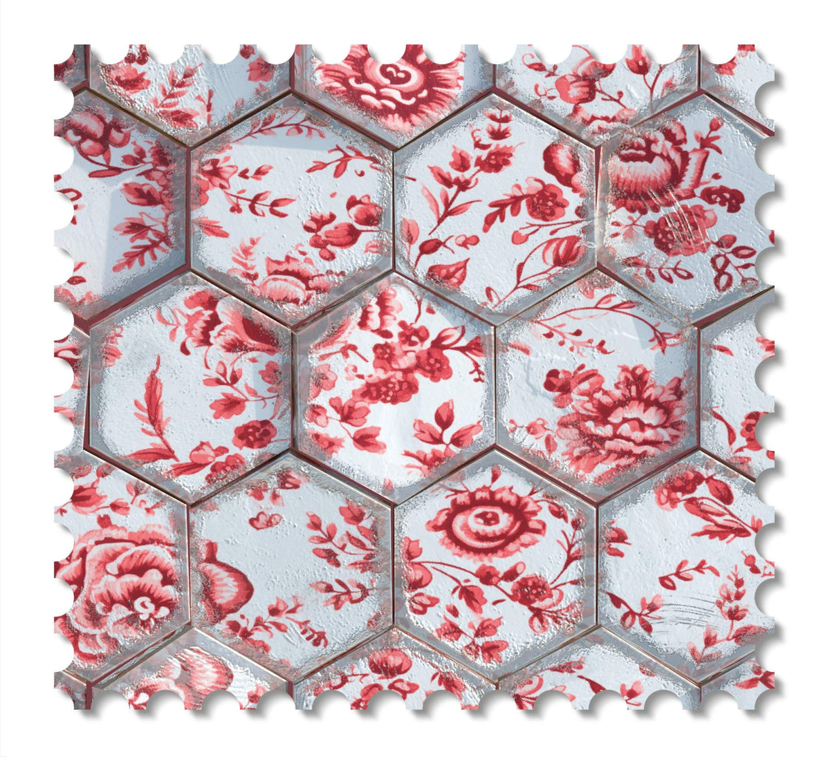 Hex: Royal Delft swatches hexagonal geometric repeating pattern designs ...